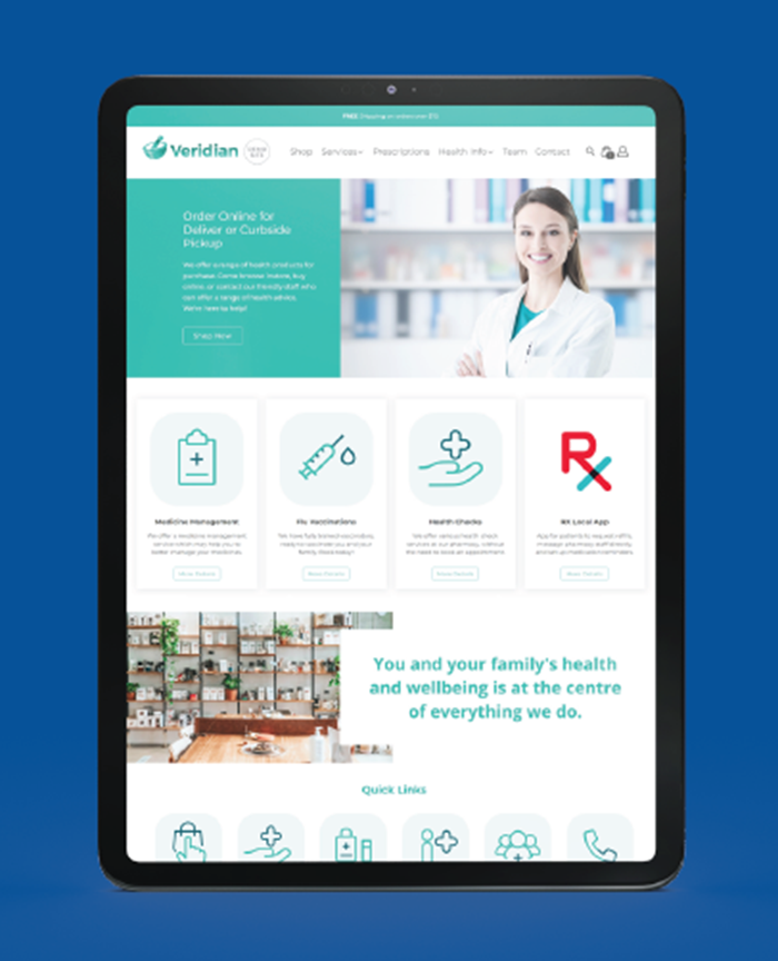 PioneerRx and Storbie Powered Pharmacy Websites